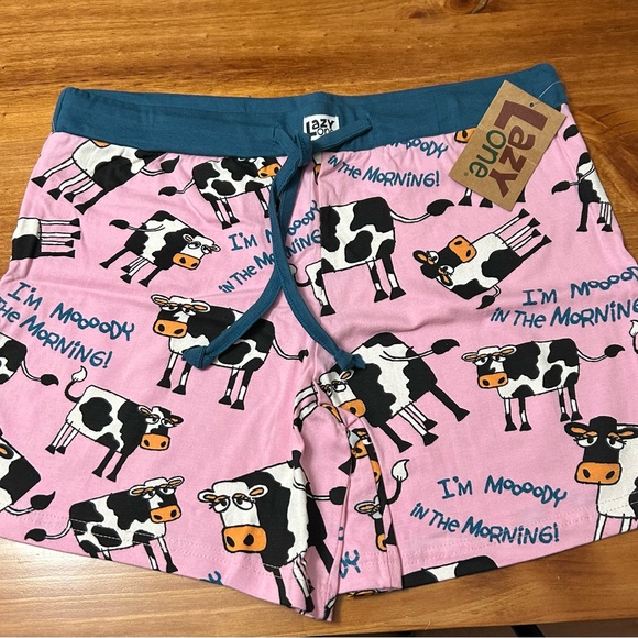 Lazy One | Intimates & Sleepwear | Lazy One Pink Cow Print Pajama ...